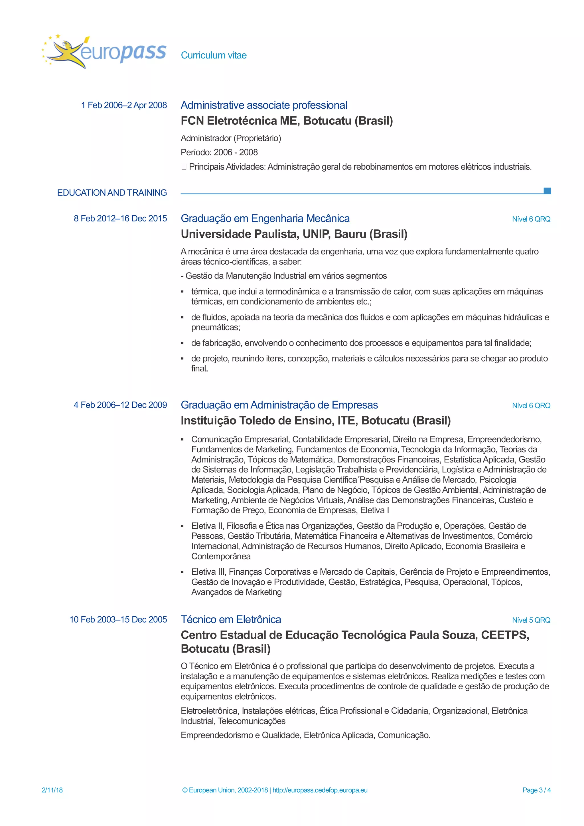 Cv europass-2019-montanaro-por | PDF