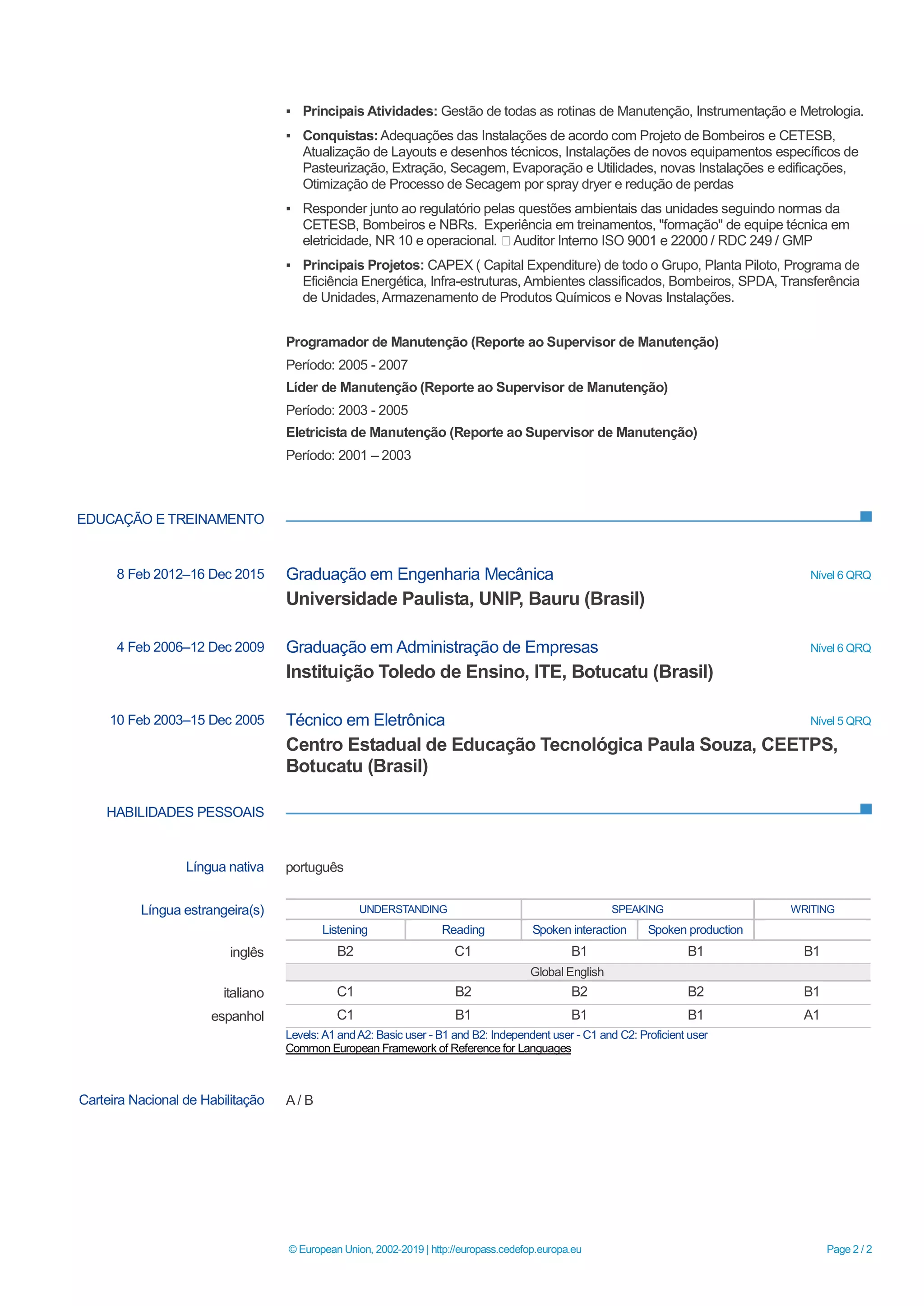 Cv europass-2019 Fabio Montanaro | PDF