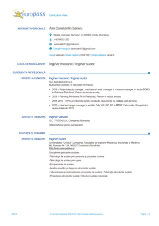 Cv europass-sararu-ro | DOC