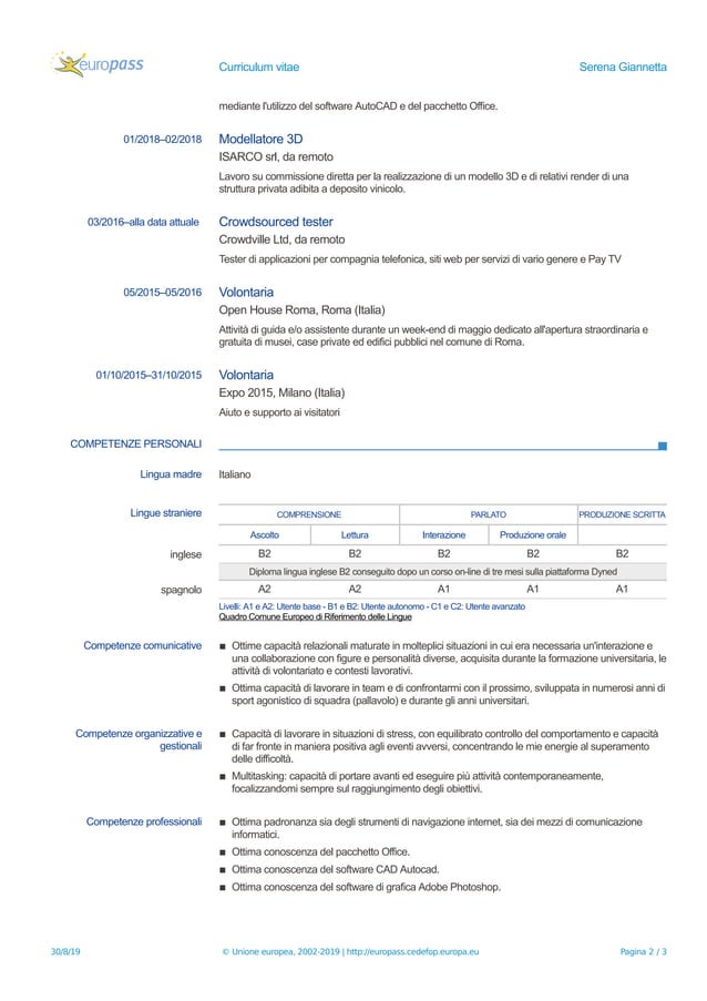 Cv-Ingegnere edile arch-Serena Giannetta | PDF