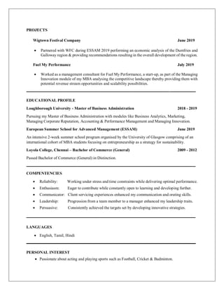 Fouzan Abdul Rahim CV | PDF | Sales | Business