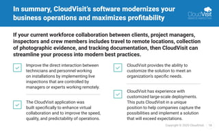 CloudVisit Remote Video Inspection and Collaboration Software | PPT