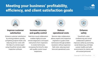 CloudVisit Remote Video Inspection and Collaboration Software | PPT