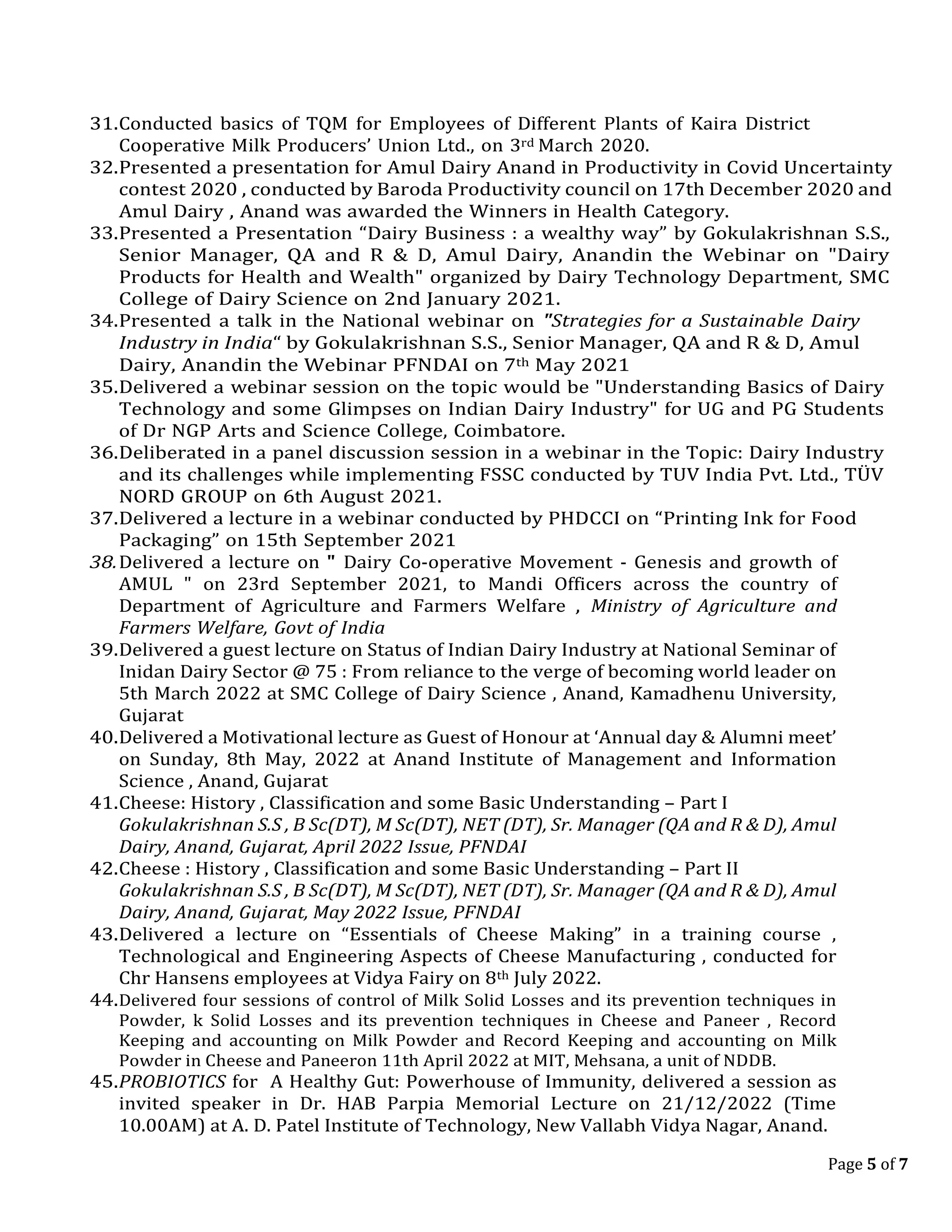 CV Of Gokulakrishnan SS - CV - Gokul 2024 .pdf