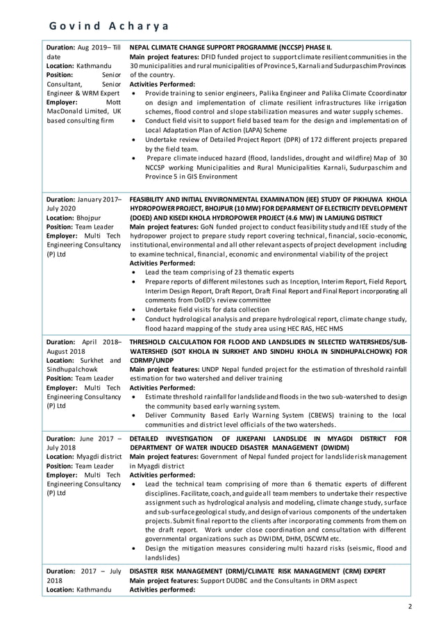 Cv govind acharya | PDF