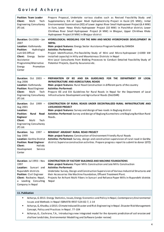 CV Govind Acharya | DOCX