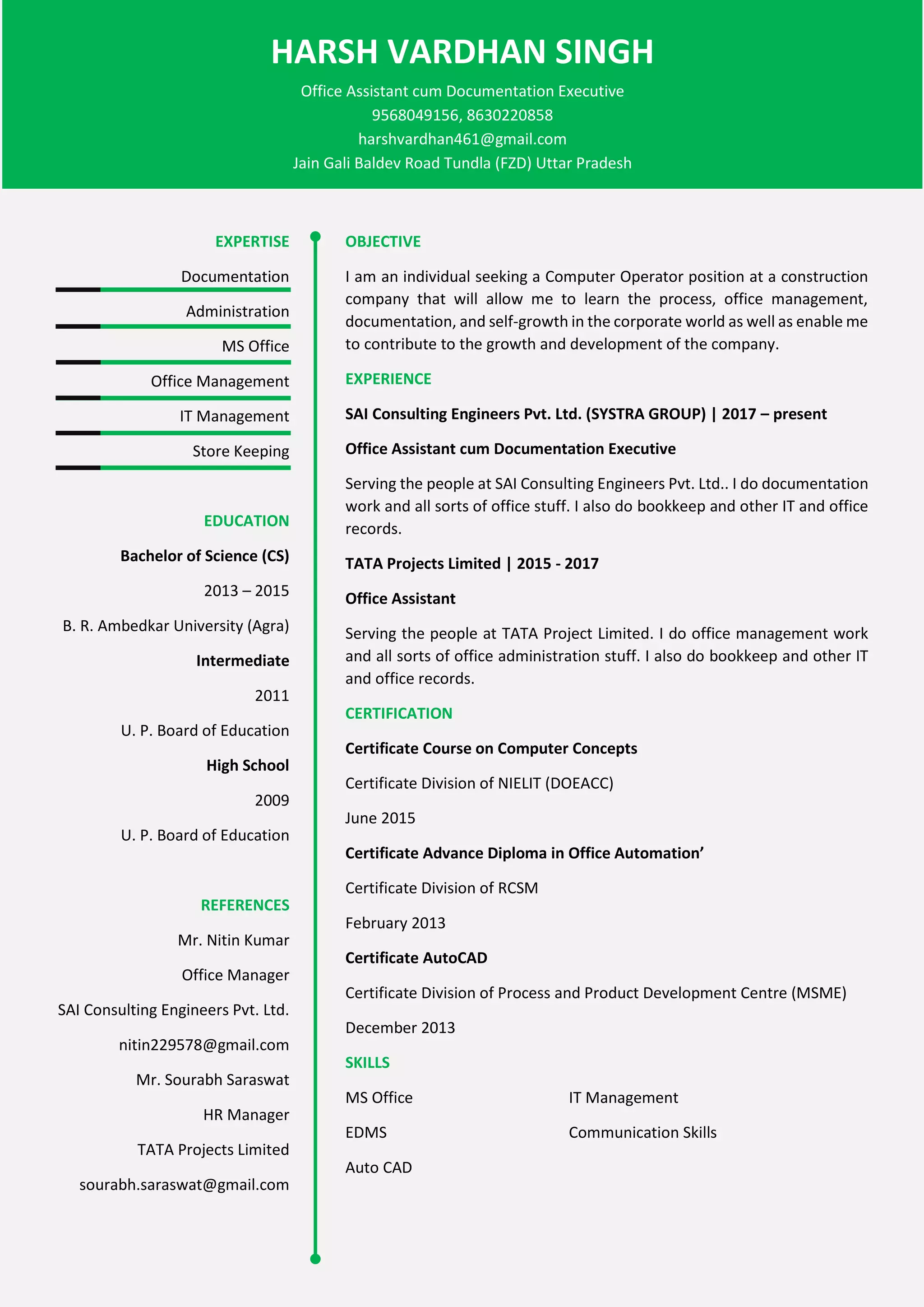 CV Document Controller | PDF