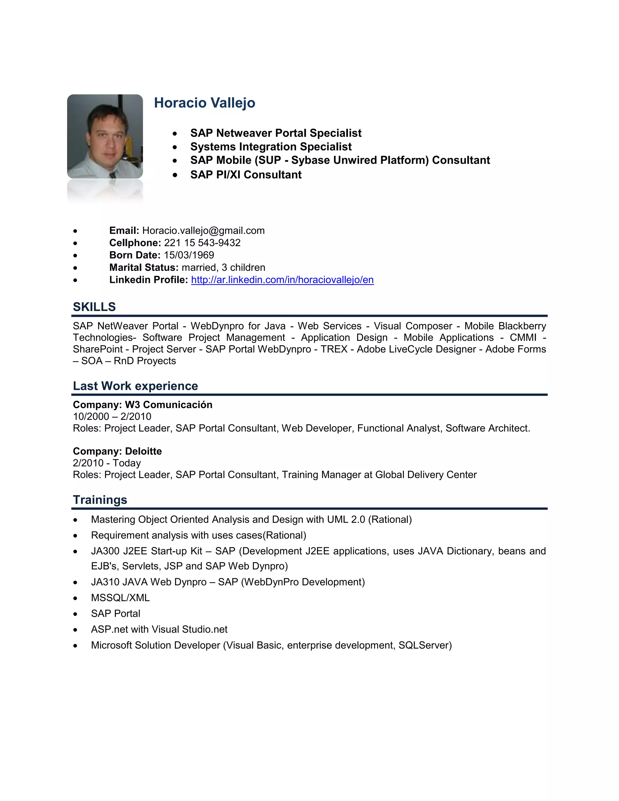 Cv horacio vallejo-201302 - en | PDF