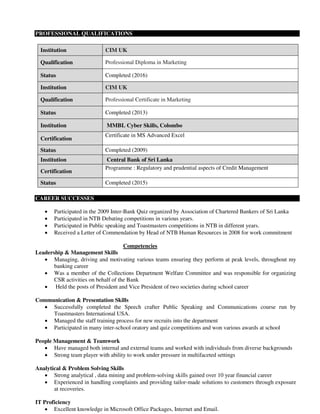 Cv Ijaz Ahamed | PDF | Business Administration | Business