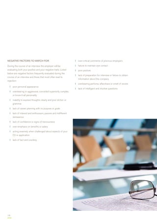 CV and Interview Advice Guide | PDF | Resume Writing and Advice | Job ...