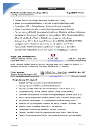 CV it infrastructure - shahnawaz ali | PDF