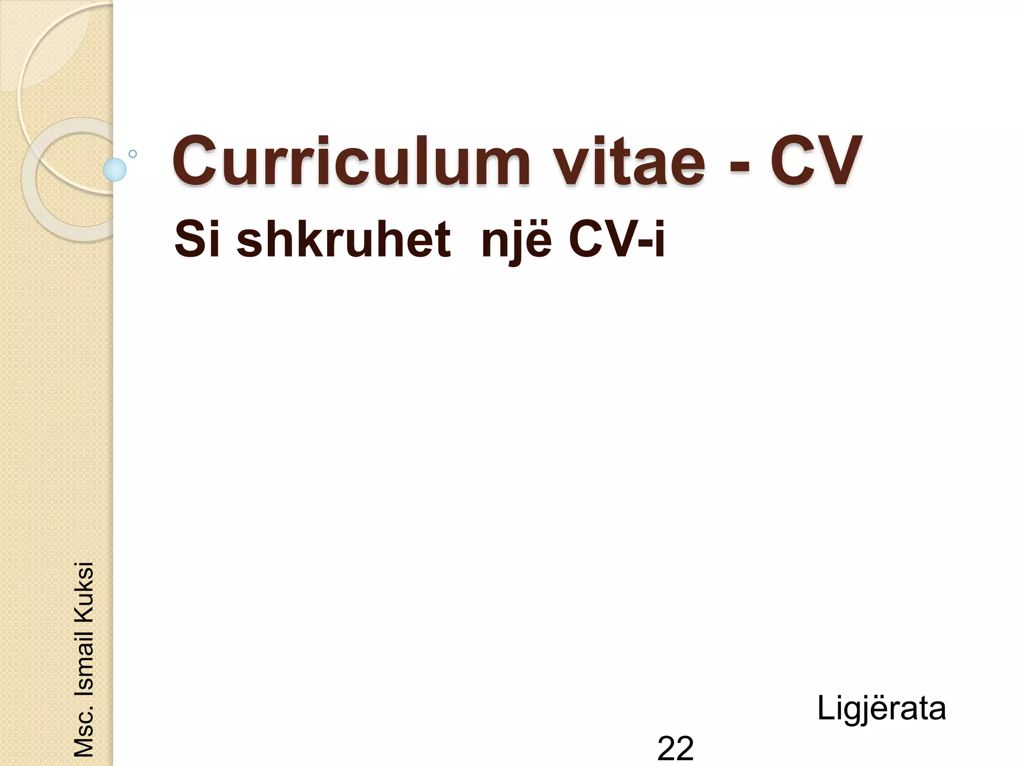 Cv - ja | PPTX