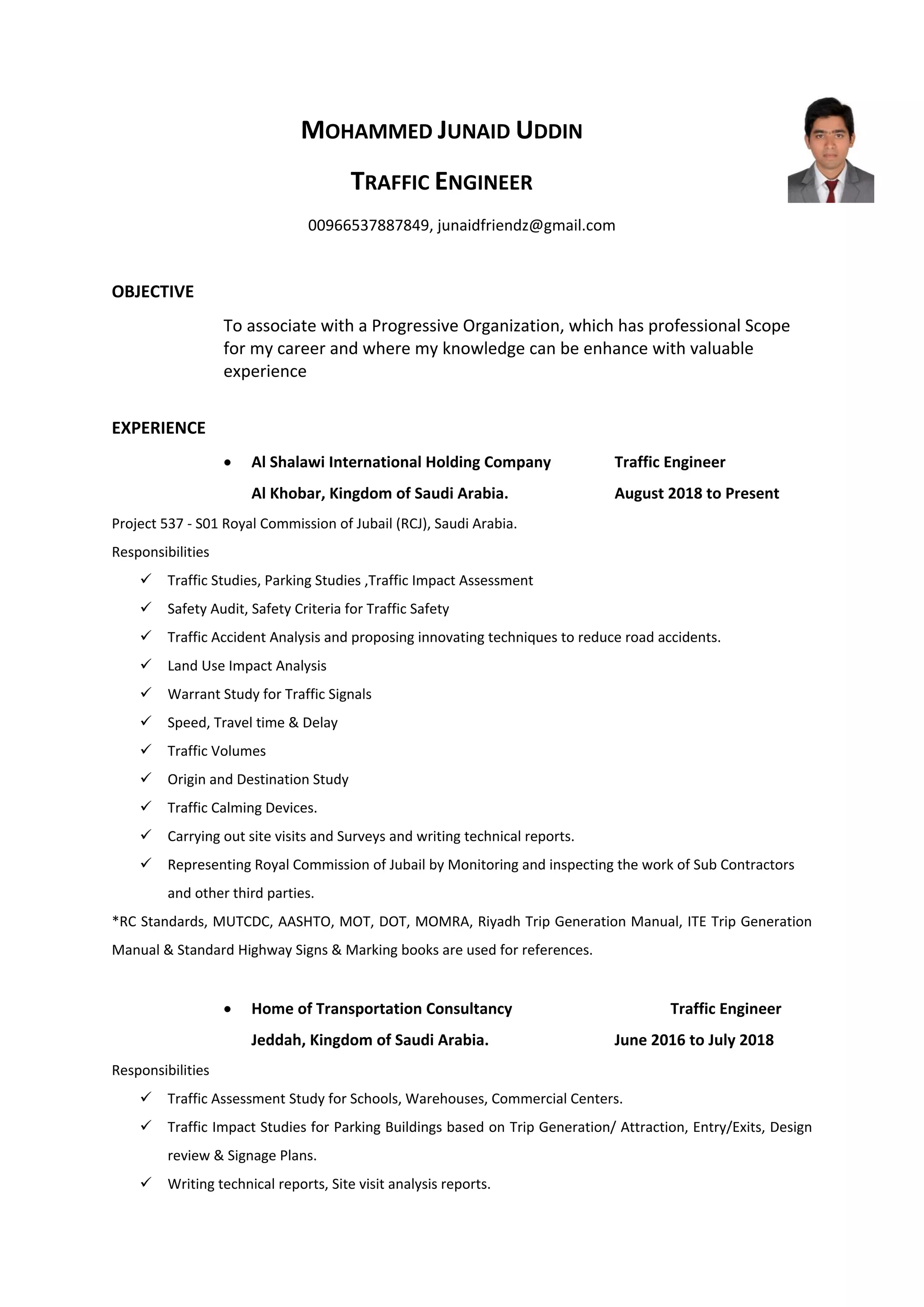 Junaid Uddin Mohammed - Resume | PDF