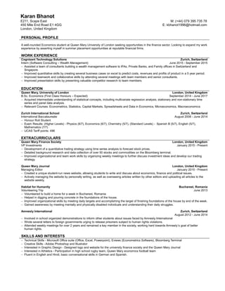 CV - Karan Bhanot | PDF