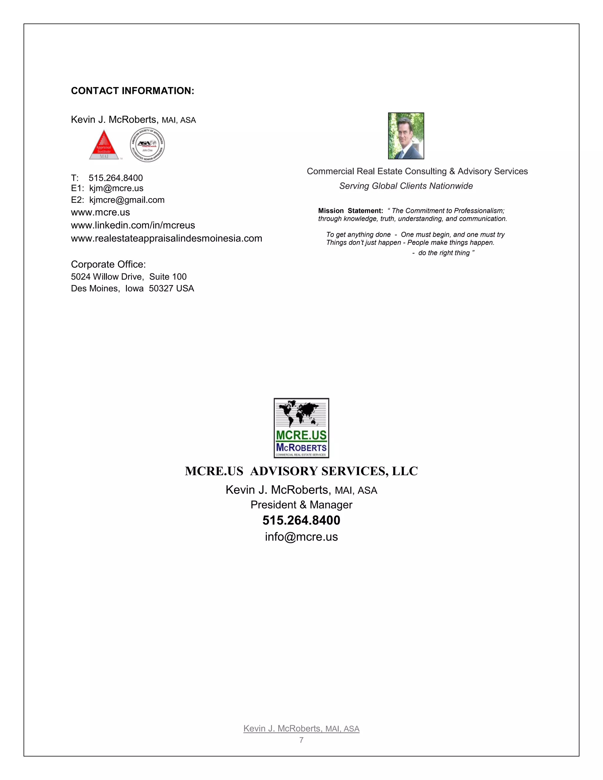 Cv Kevin j. McRoberts | PDF