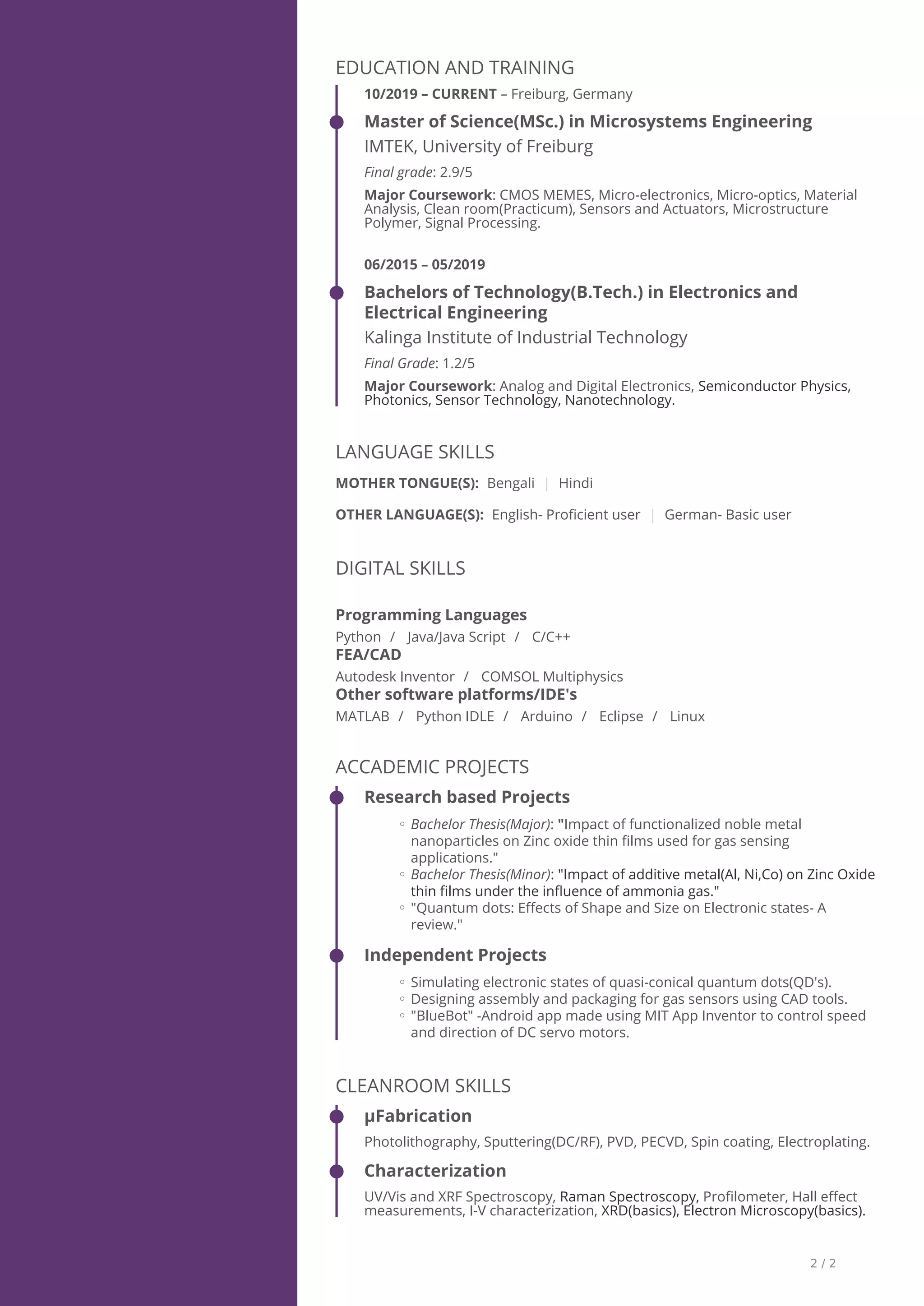 Curriculum vitae(CV) | PDF