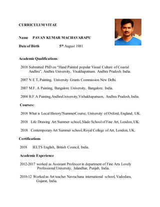 Cv m.pavan | PDF