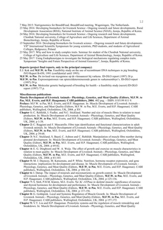 Cv marinus - list of publications | PDF