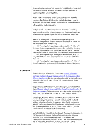 CV - Marko Ristic | PDF