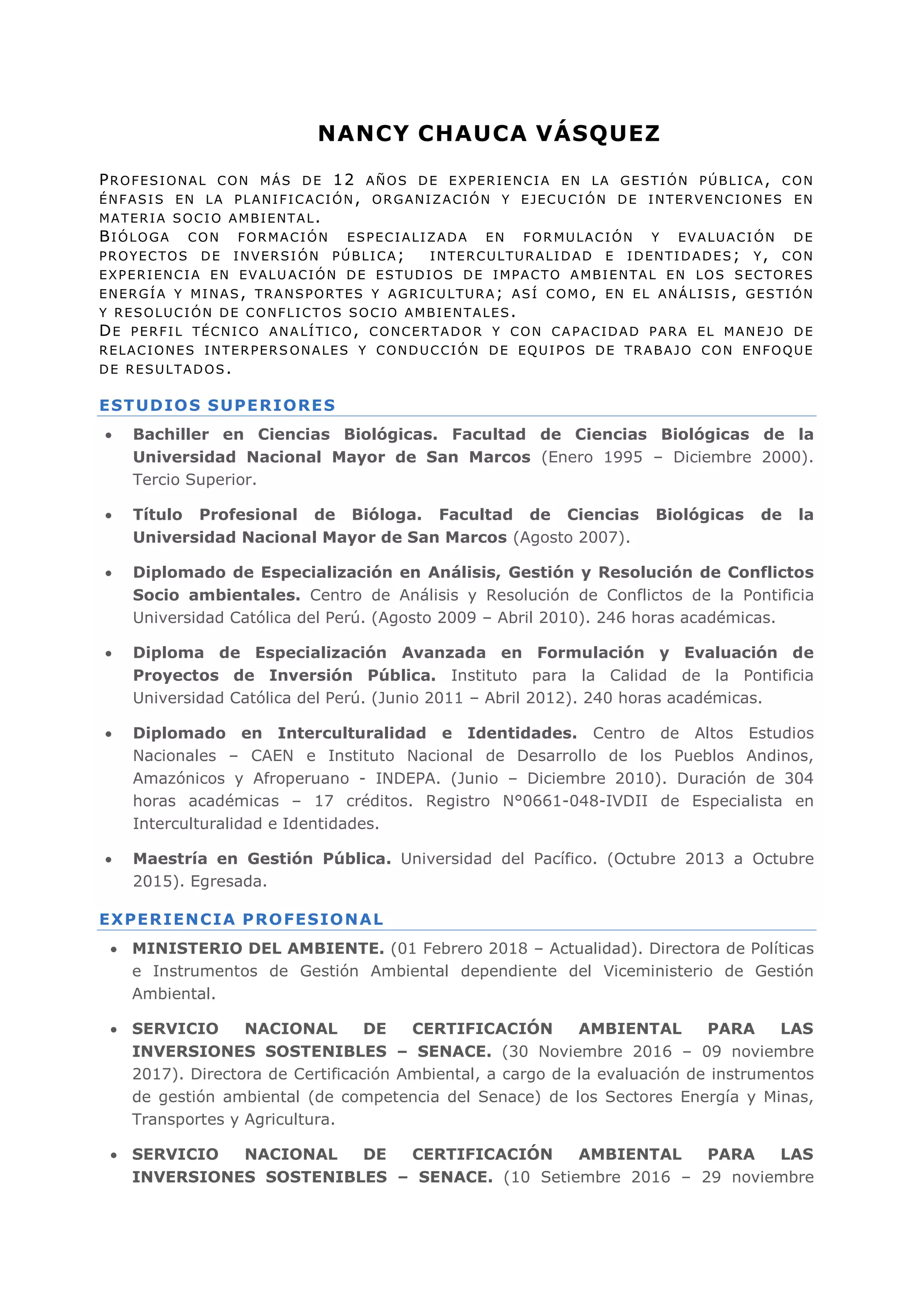 Cv nancy-chauca-vasquez-1 | PDF