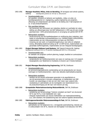 Cv nl Jan van Doormalen-apr-2014 | PDF