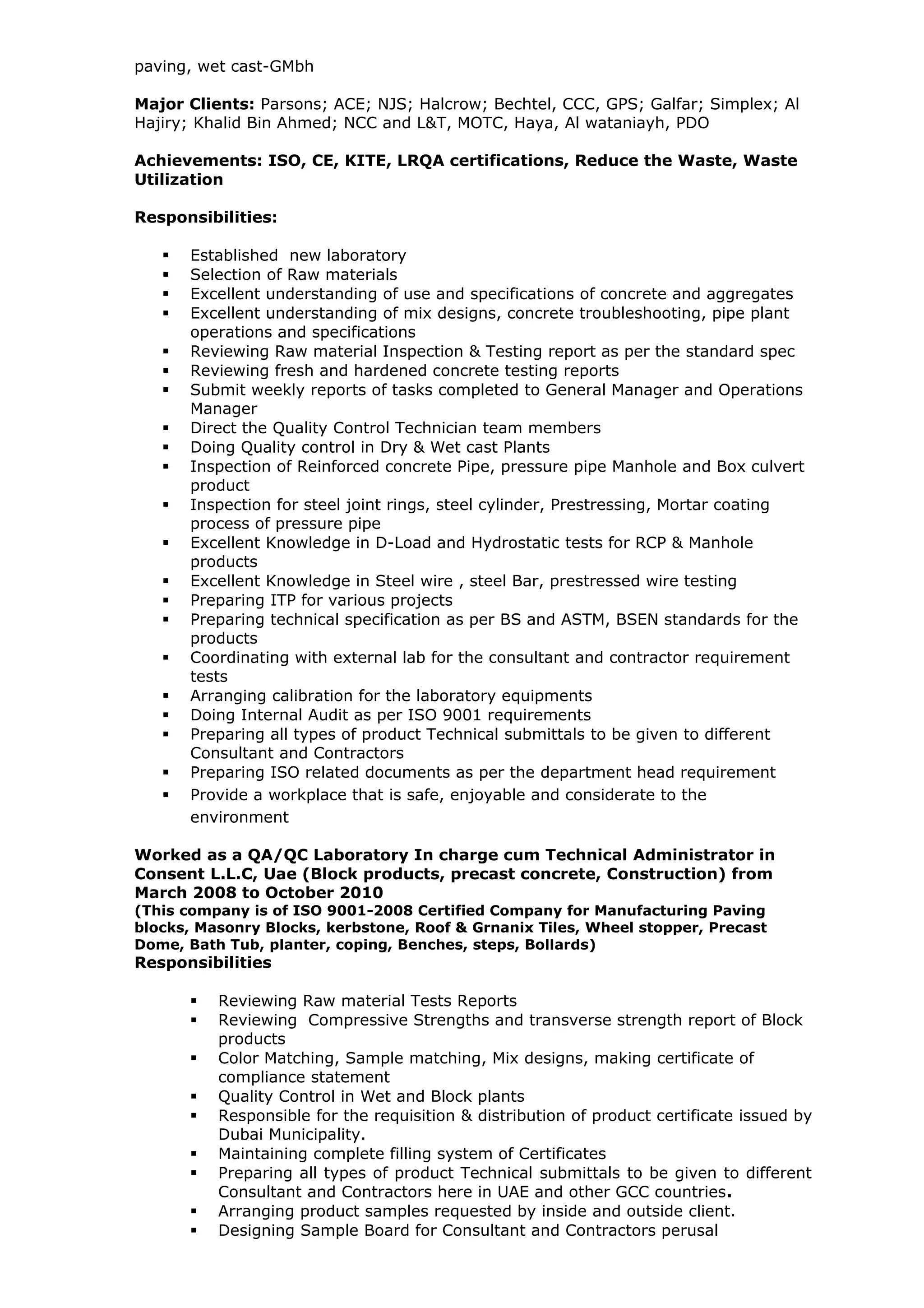 Cv precast concrete | DOC