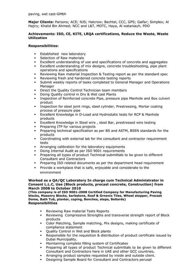 Cv precast concrete | DOC | Civil Engineering Industry | Industries