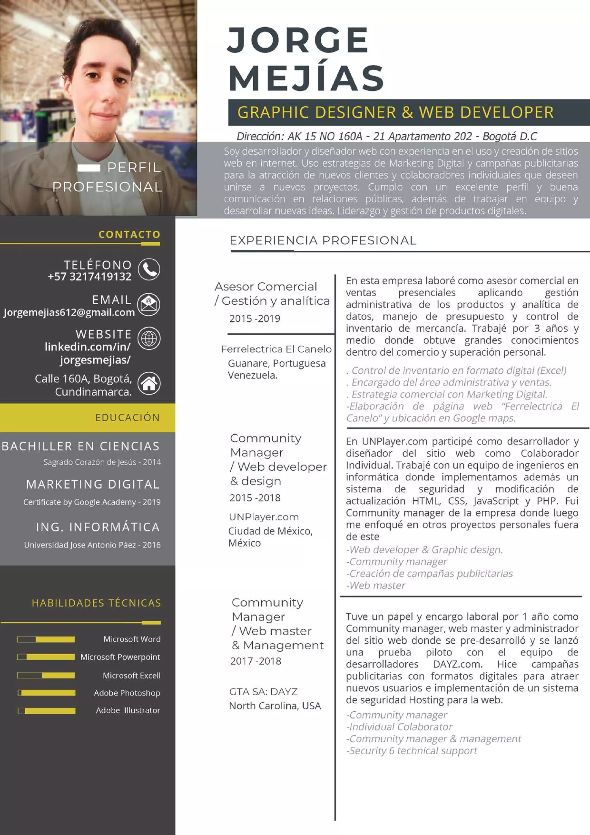 Cv resume jm (2019) | PDF