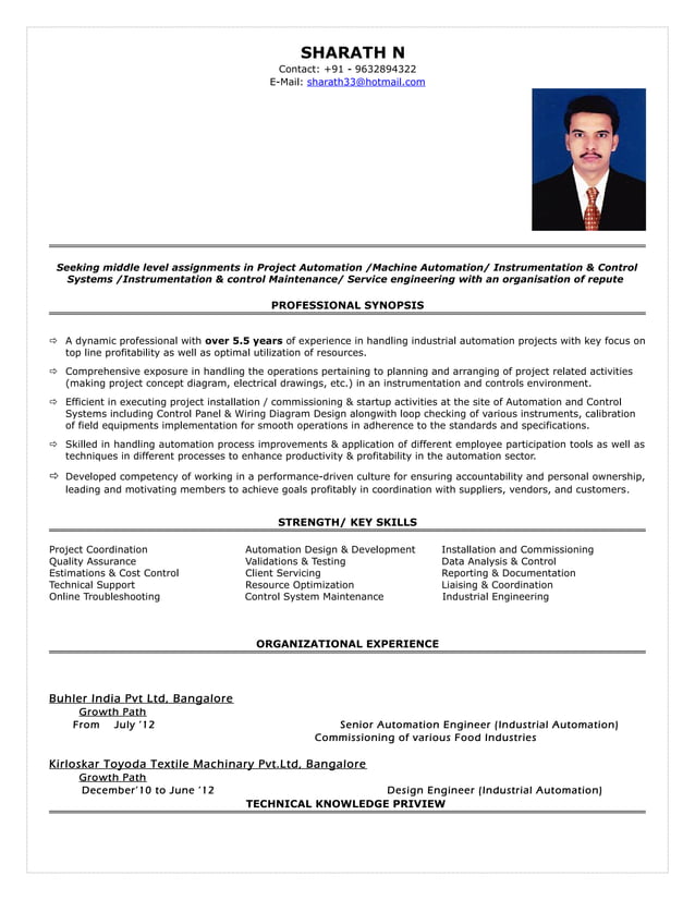 CV_ Sharath N | PDF