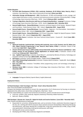 CV - Silvio Custodio-January-2018 | PDF