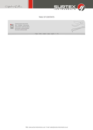 CARDIOVASCULAR INSTRUMENTS CATALOGUE | PDF