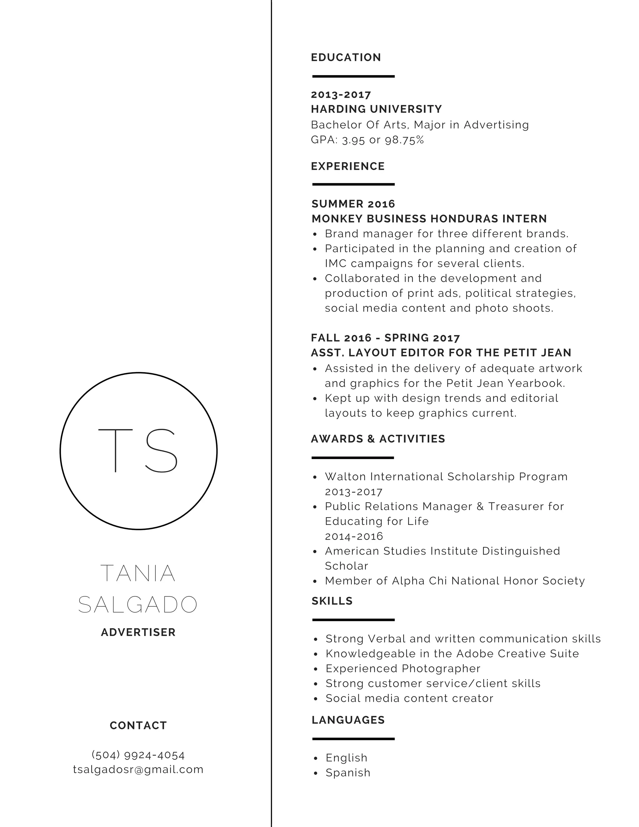 Tania Salgado CV | PDF