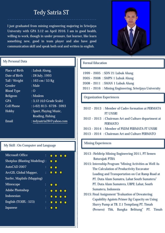 [Cv] tedy satria | PDF