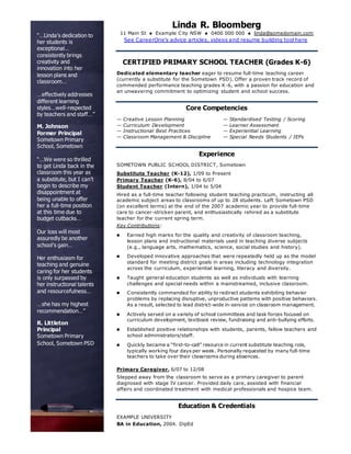 Cv template-school-teacher | DOCX