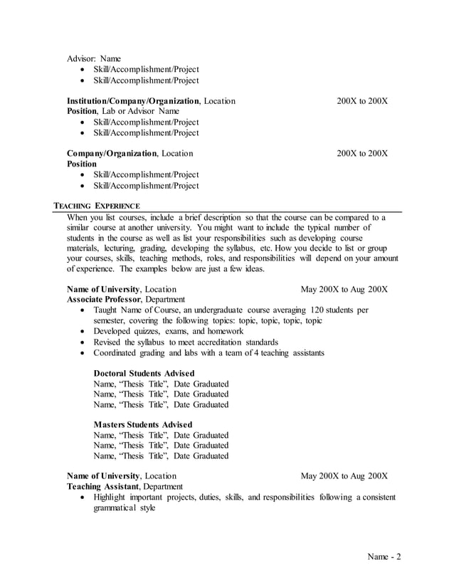 Cv template outline | DOCX