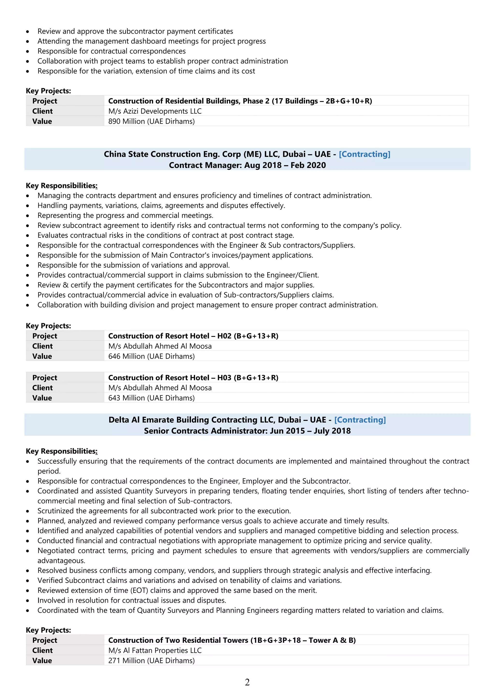 Thangaraj Chandrasekaran Commercial Contract Manager - Available ...