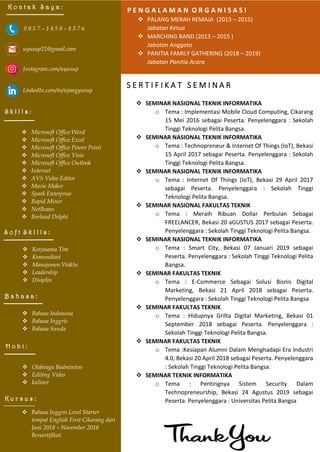 UJANG YUSUP - CV | PDF