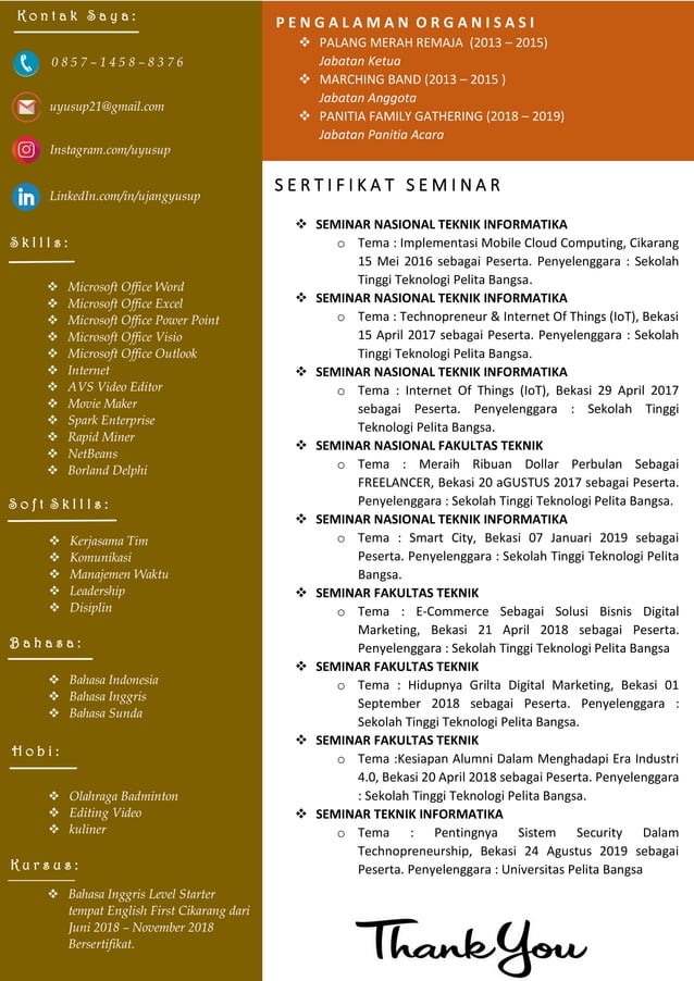 UJANG YUSUP - CV | PDF