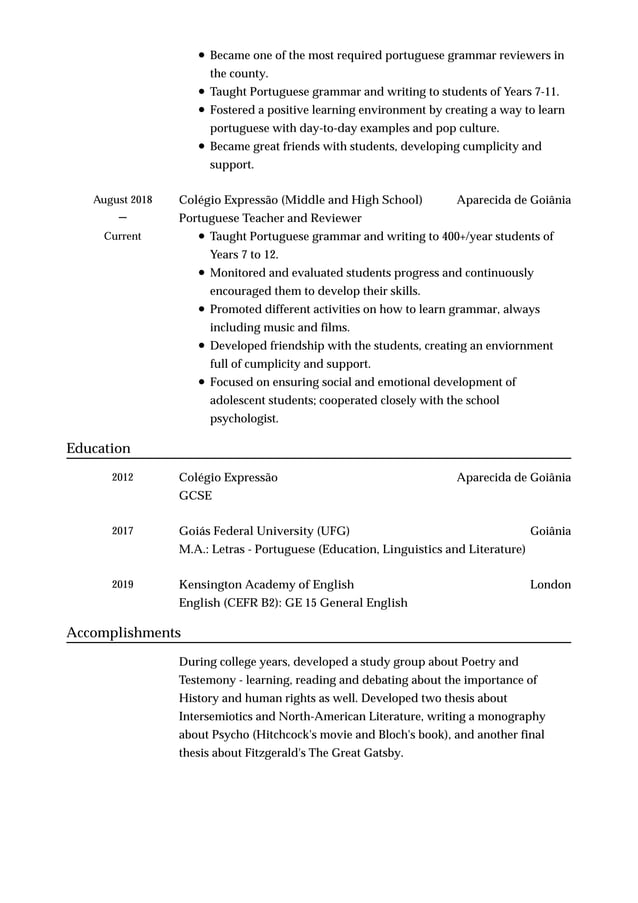 CV - UK version | PDF