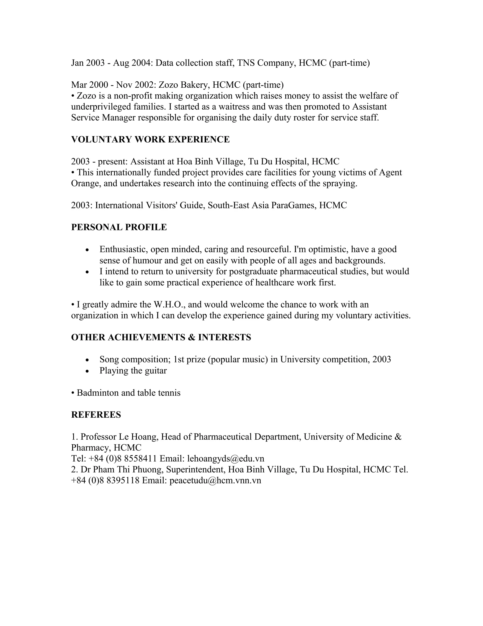 Cv xin-viec-co-ban-tieng-anh | DOC | Medical Health