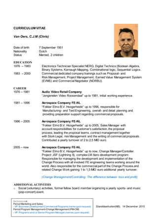 CV Chris van Oers | DOCX