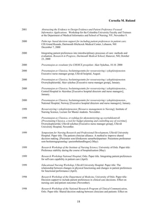 Cv Cornelia M. Ruland | PDF