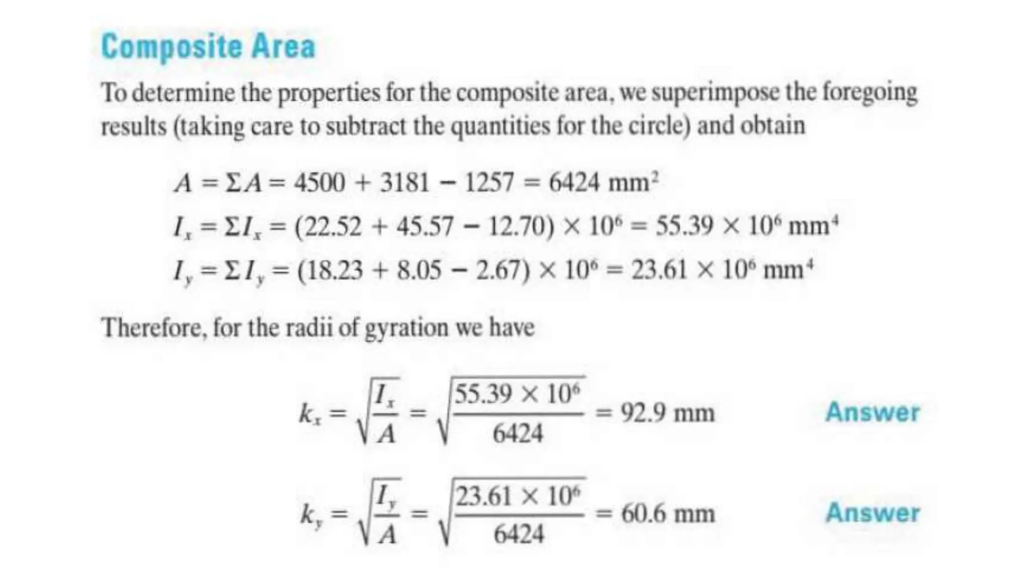 Centroid and Moment of Inertia - Solved Examples | PPTX