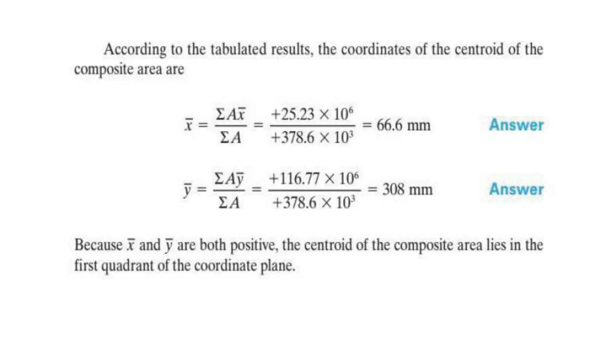 Centroid and Moment of Inertia - Solved Examples | PPTX