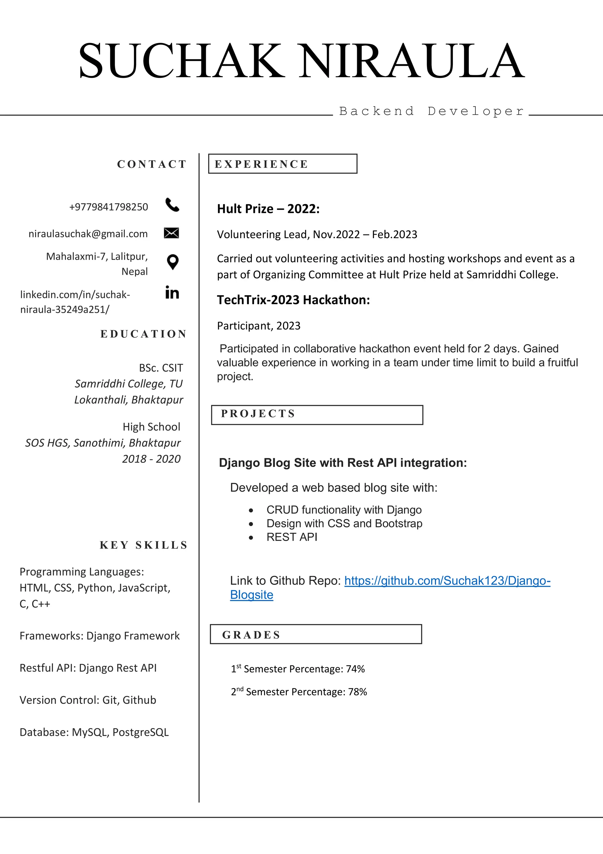 cv2.pdf | Programming Languages | Computing