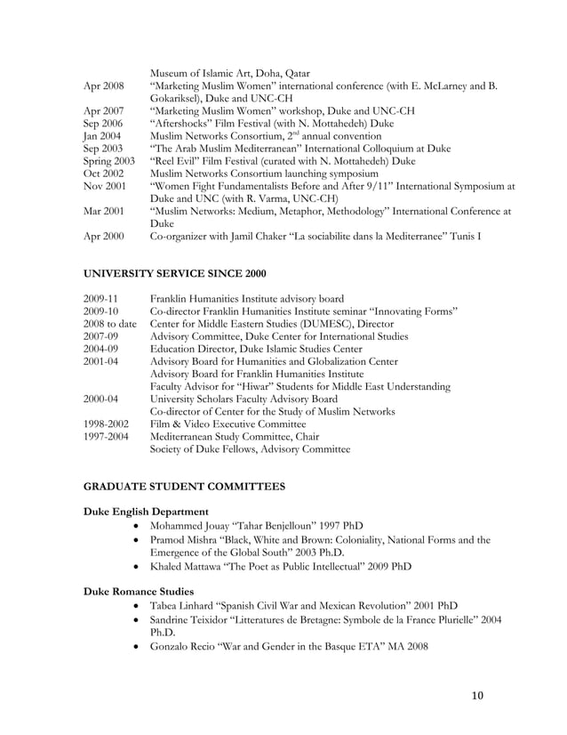 miriam cooke CV 2012 | PDF