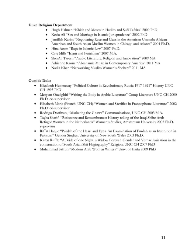 miriam cooke CV 2012 | PDF