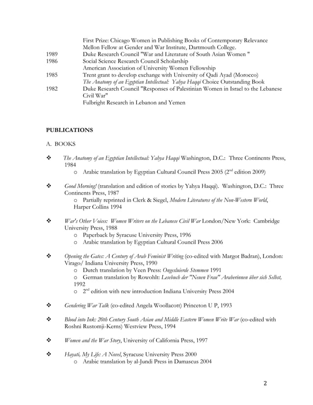 miriam cooke CV 2012 | DOCX