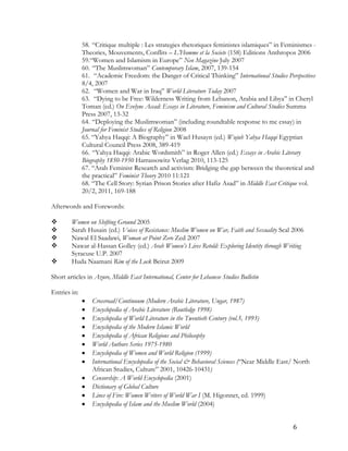 miriam cooke CV 2012 | DOCX