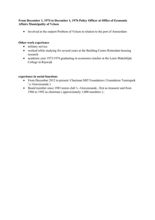 Cv Hans Goedvolk | DOC